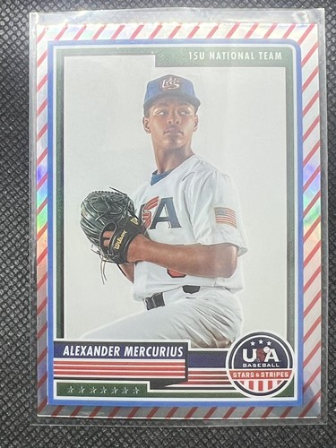 2023 PANINI STARS & STRIPES RED STRIPES #33 ALEXANDER MERCURIUS 15U | eBay