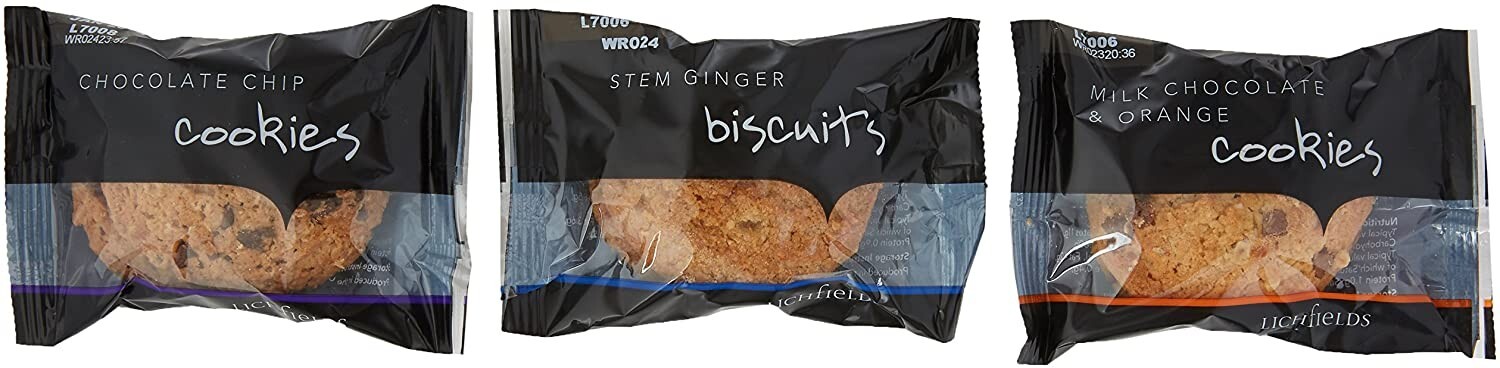 Lichfields Biscuits 100 Assorted Luxury Biscuit Mini Packs Viennese ...