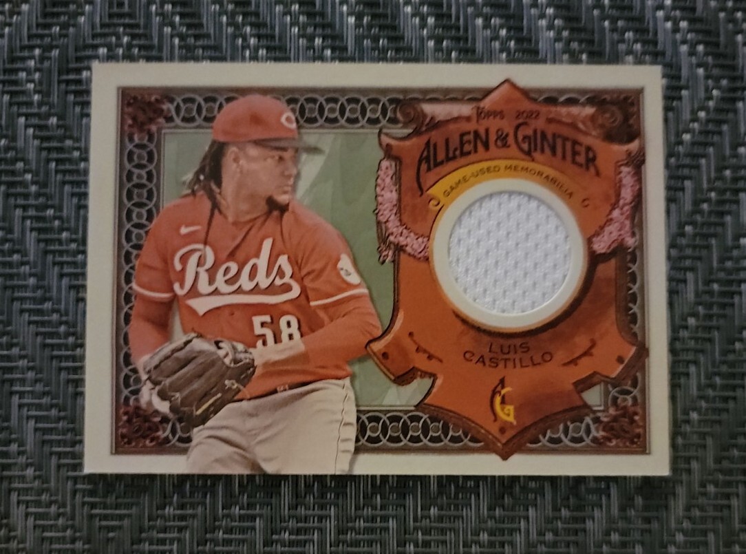 2022 Topps Allen & Ginter Relic AGRA-LC Reds - LUIS CASTILLO | eBay