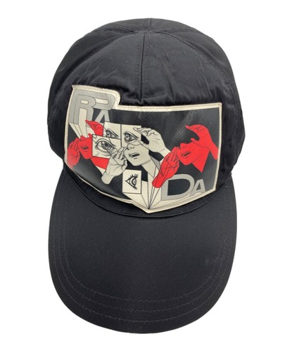 Prada James Jean Comic Panel Nylon Hat Cap Black Size M | eBay
