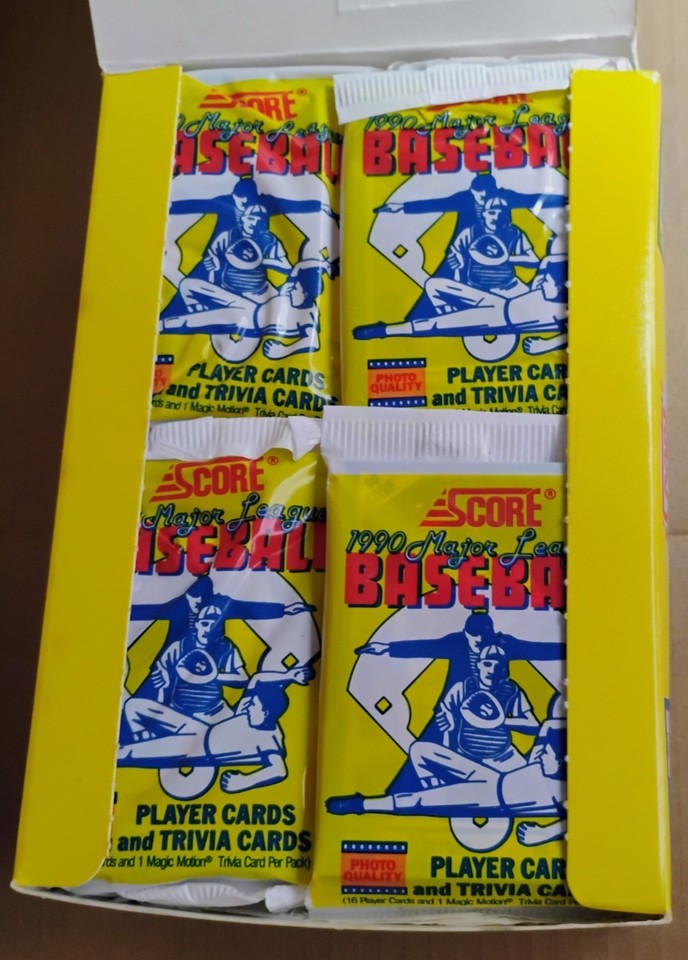1990 Score Baseball Box 36 Factory Sealed Packs | eBay