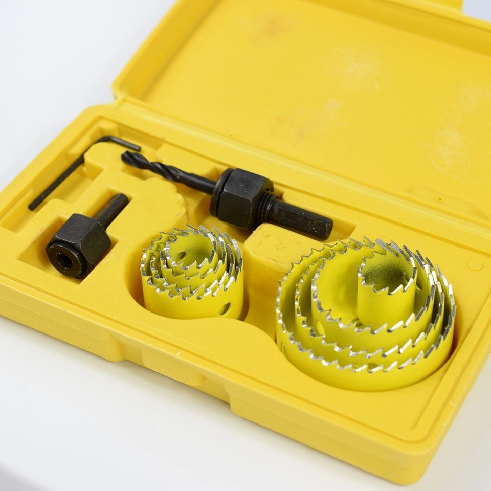 11PCS Hole Drill Bits Hole Punchers Wood Working Tool Set for Plank ...