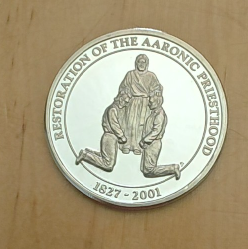 1827-2001 Restoration of the Aaronic Priesthood Sons of Utah .999 ...