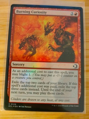 MTG Burning Curiosity (FOIL) 0129 Lorwyn Eclipsed M/NM Free UK P&P | eBay