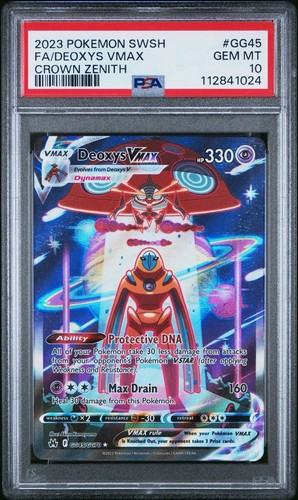 Pokemon Deoxys VMAX GG45 PSA 10 GEM MT English Crown Zenith 2023 | eBay
