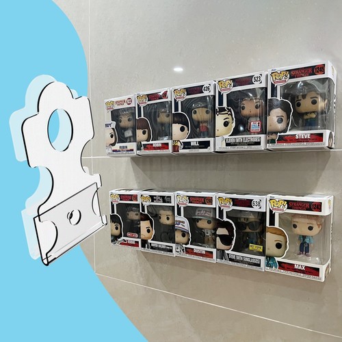 10 PCS Acrylic Floating Funko pop display Case in-The-Box Wall Mounted ...