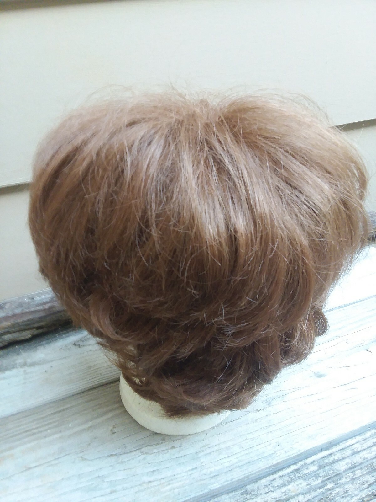 Vintage 70's women's shag wig brunette 100% Dynel Made in Hong Kong | eBay