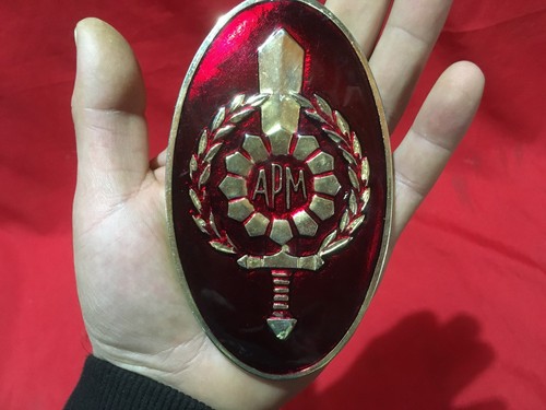 APM MACEDONIA ARMY INSIGNIA MEDAL BADGE HUGE ENAMELED WONDERFUL | eBay