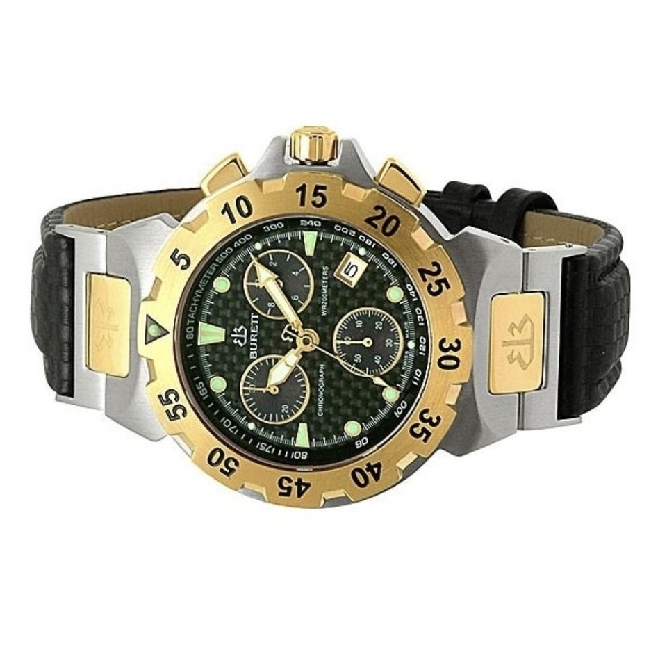 Burett Men's Swiss Chronograph Watch B 4602 CBFA | eBay