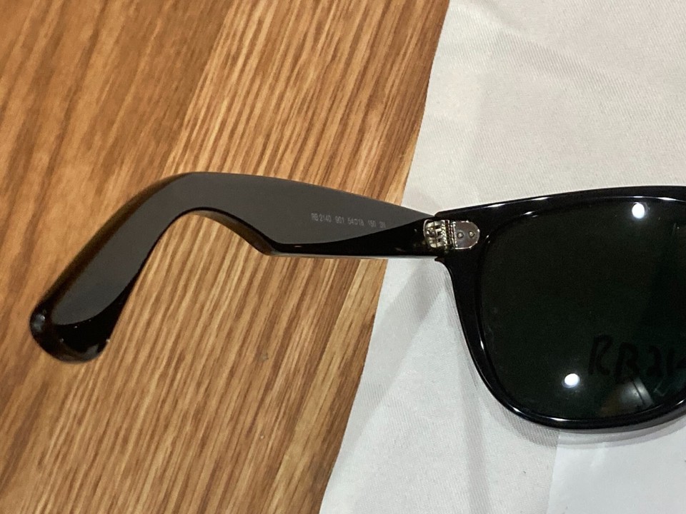 Ray-Ban RB2140 Black Classic Wayfarer Unisex 54mm Sunglasses & Case ...