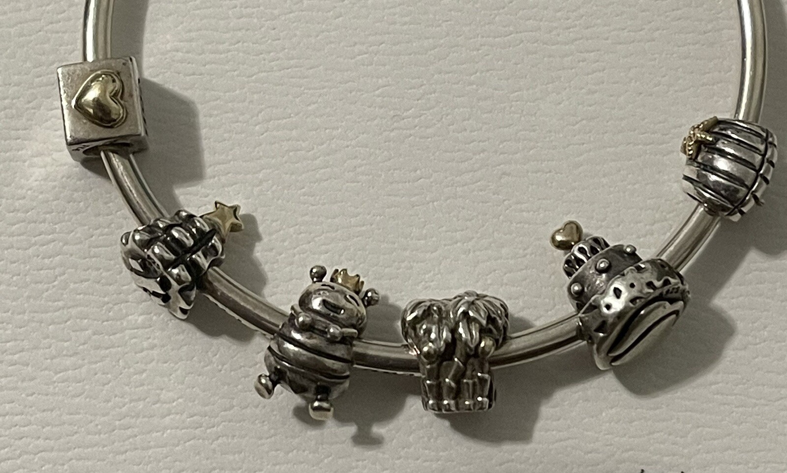 authentic pandora 14k gold Retired Rare Two Toned charms Each $55 | eBay