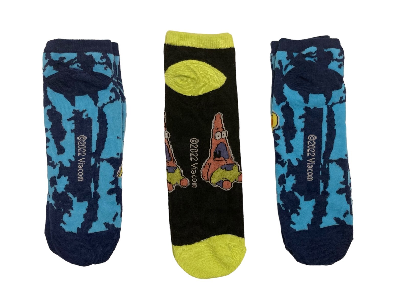 Spongebob, Patrick Star, and Gary Snail Lot of 3 Pair Low Cut Socks ...