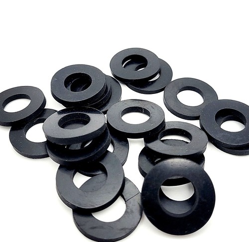 1/2" ID Rubber Washers 1" OD Spacers 1/8" Thick Gasket Flat Washer 12 ...