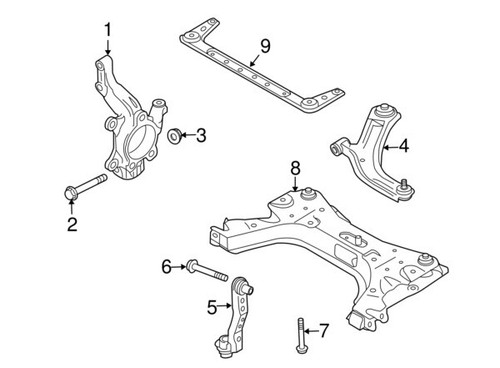 54524AX001 Nissan Link compl-front suspension, upper rh 54524AX001, New ...