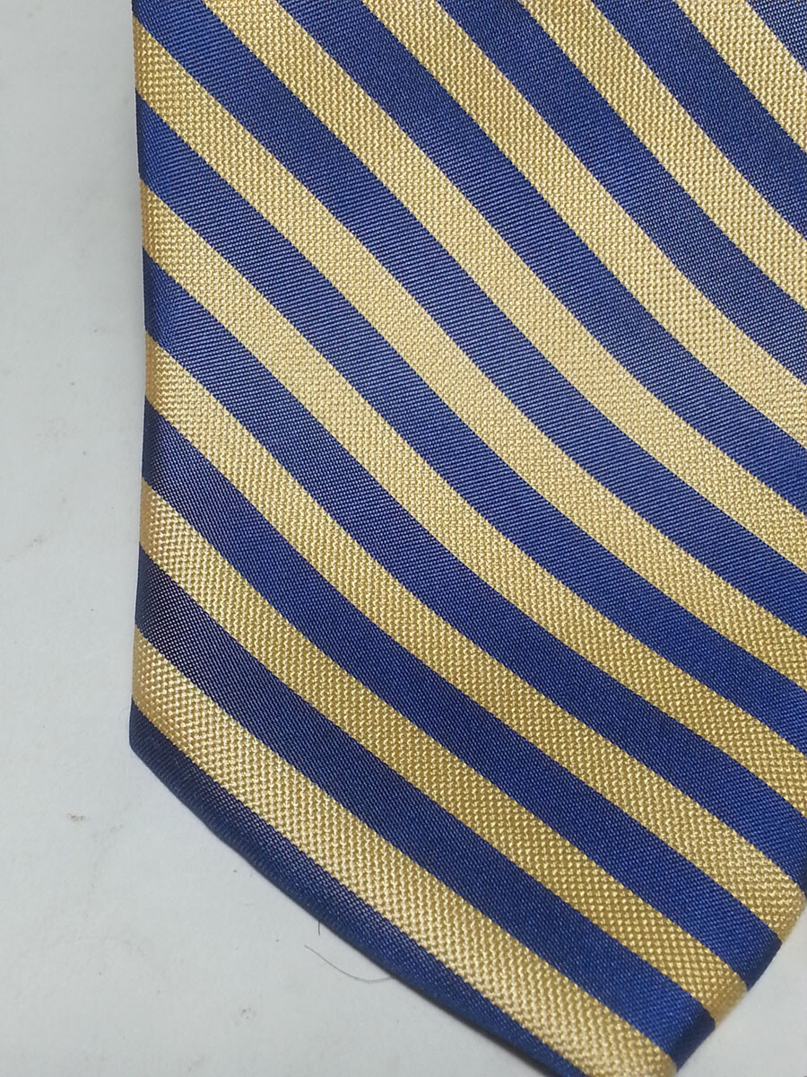 Cape Cod Men Dress Silk Neck Tie Yellow Blue Stripes 3.25" W 60" L | eBay