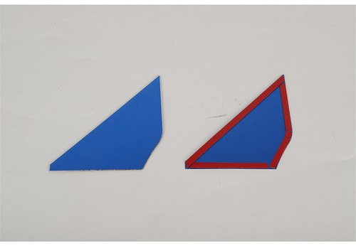 Steel Blue Rear Window Triangular Panel Cover For Ford Bronco 2021 ...