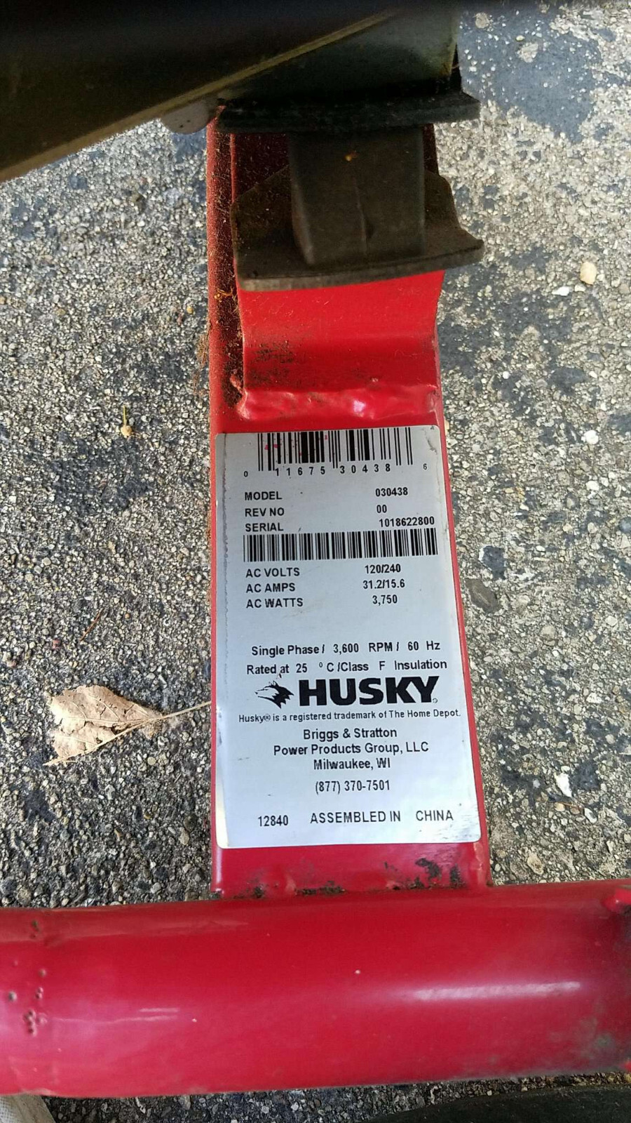 Husky - 3750 Generator | eBay