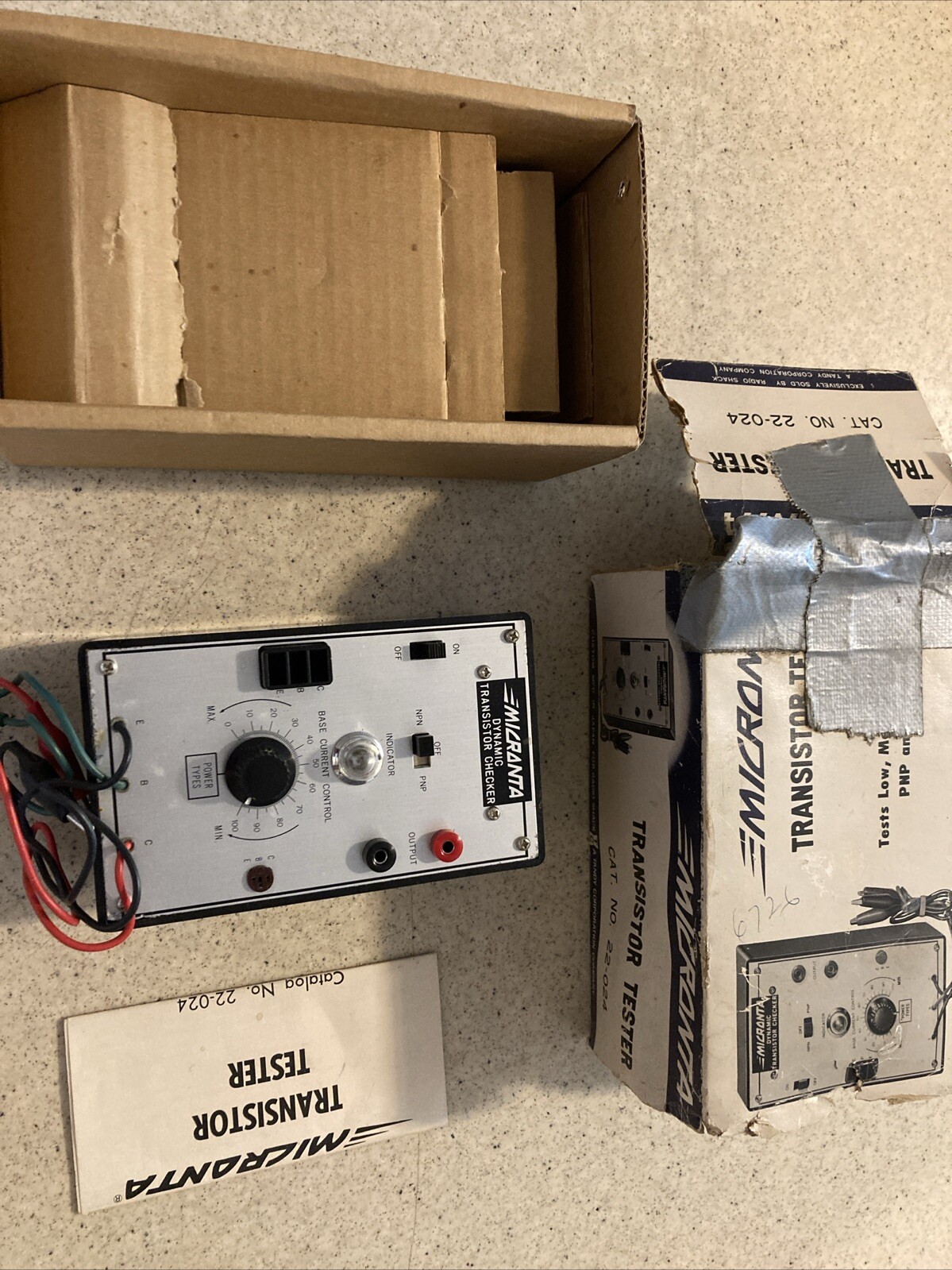 Vintage Micronta Dynamic Transistor Checker Tester No. 22-024 With Box ...