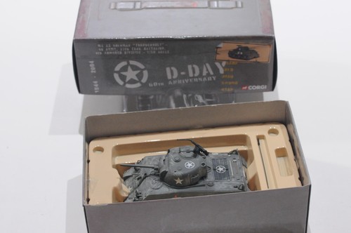 CORGI D-DAY M4 A3 SHERMAN THUNDERBOLT US ARMY 37TH TANK BATTALION SCALE ...