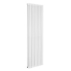 Vertical Designer Modern Oval Column Bathroom Radiator Gloss White ...