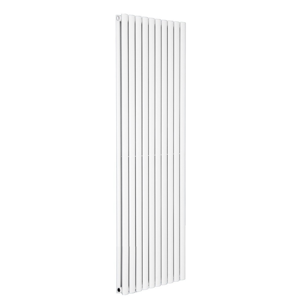 Vertical Designer Modern Oval Column Bathroom Radiator Gloss White ...