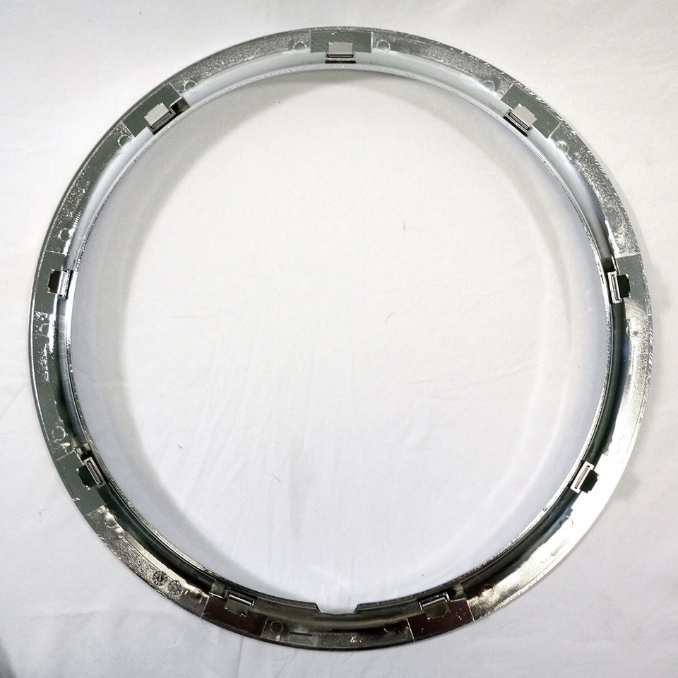 Set of 4 18" Chrome Wheel Rim Trim Rings Beauty Bands Rims Rally Steel ...