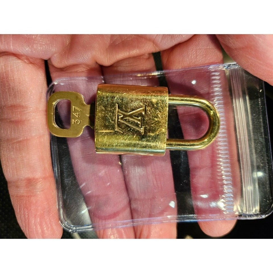 Louis Vuitton Padlock Gold Tone Lock & Key #347 Authentic Replacement ...