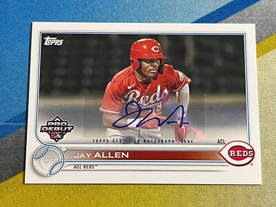 2022 Topps Pro Debut JAY ALLEN Cincinnati Reds Auto | eBay