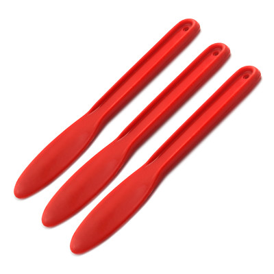 Set Of 3 Plastic Mixing Spatulas Red Color Dental Laboratory Modeling ...