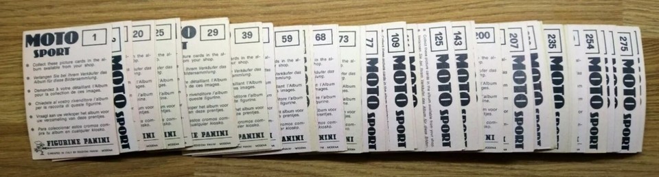 Panini MOTO SPORT Stickers 1979 - Motorcycles / Racing / Motor Sport ...