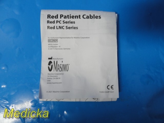 2022 Masimo Corp 3345 SpO2 Patient Cable RD Rainbow for Use W/ Rainbow ...