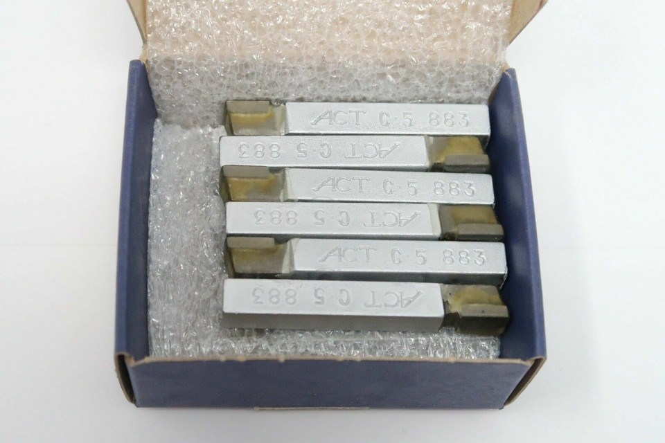 7 pcs ACT American Carbide Tool C-5 / C5 Grade 883 Brazed Tool Bits ...