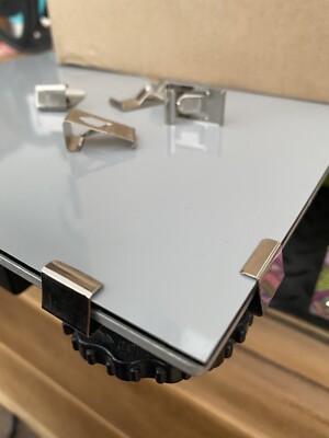 6 x 3D Printer Bed Clips - Glass Bed / Heated Bed / Mirror Clips - Low ...