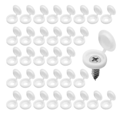 120Pcs Hinged Screw Cover Caps, Waterproof Plastic Screw Caps Fold ...