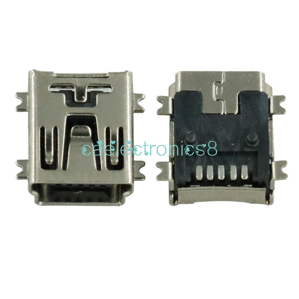 50PCS NEW Mini USB SMD 5 Pin Female Mini B Socket Connector Plug | eBay