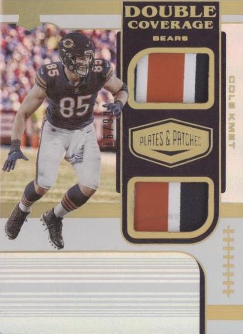 2020 Panini Plates & Patches - Double Coverage Cole Kmet #DC-CK /99 ...