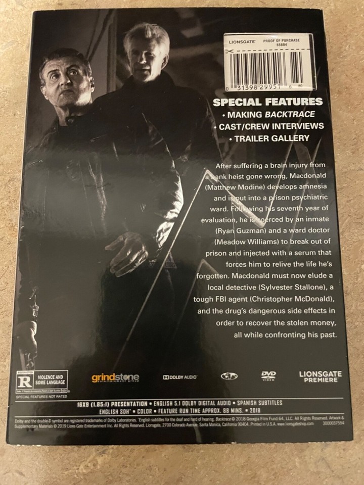 Pre owned Backtrace (DVD, 2018) | eBay