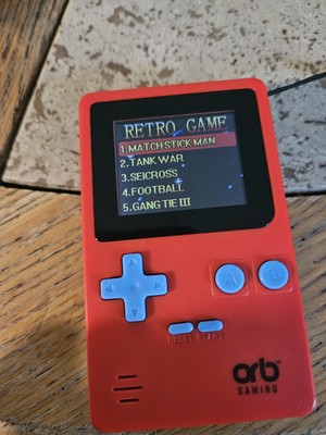 ORB Gaming Retro Handheld Console Over 150 Games LCD Screen Red Tested ...