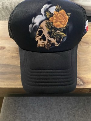 Howler Bros Hat ACL Fest 2024 Foam Dome Skull Yellow Rose Trucker Mesh ...