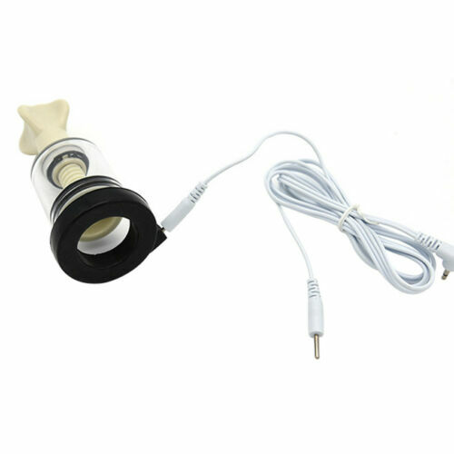 Female E-Stim Shock Nipple Pump Device Belt Breast Cup Suction Pump ...