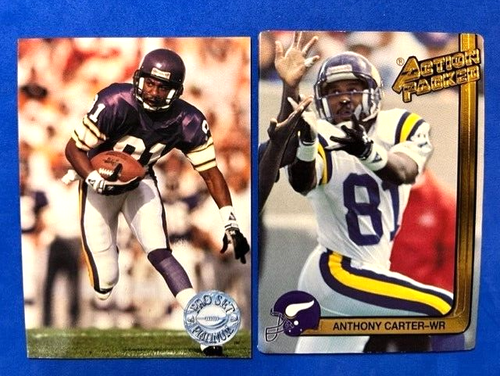 NFL - Anthony Carte 1991 Pro Set Platinum & 1991 Hi-Pro Action Packed ...