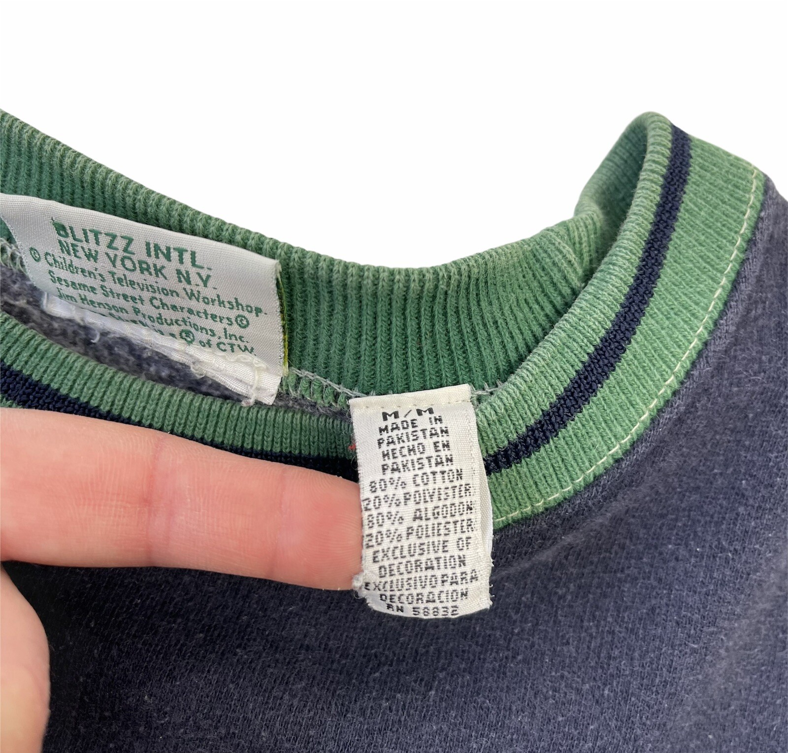 Vintage That Tickles Elmo Sesame Street 90s Crew Neck… - Gem