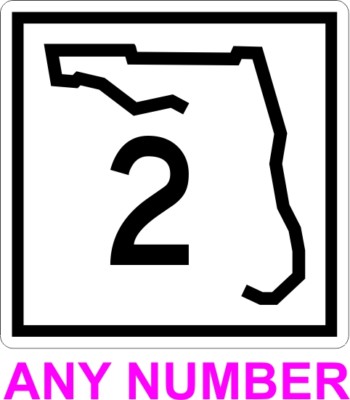 Florida State Route Interstate Highway Sign ANY NUMBER | eBay