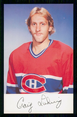 1982-83 MONTREAL CANADIENS POSTCARDS CRAIG LUDWIG 20977 | eBay