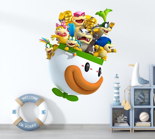 Bowser Koopalings Super Mario Bros Wall Decal Sticker Kids Home Decor ...