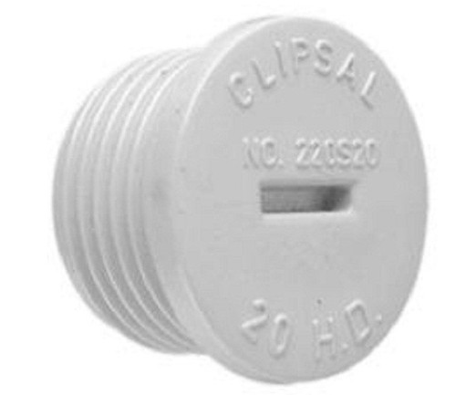 10x Clipsal SCREWED PVC CONDUIT PLUGS Grey *Australian Brand- 20mm ...