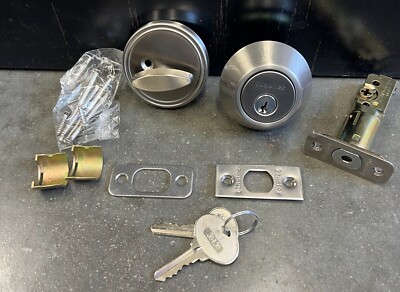 Master Lock DS0615KA4S Deadbolt -Single Cylinder- Satin Nickel | eBay