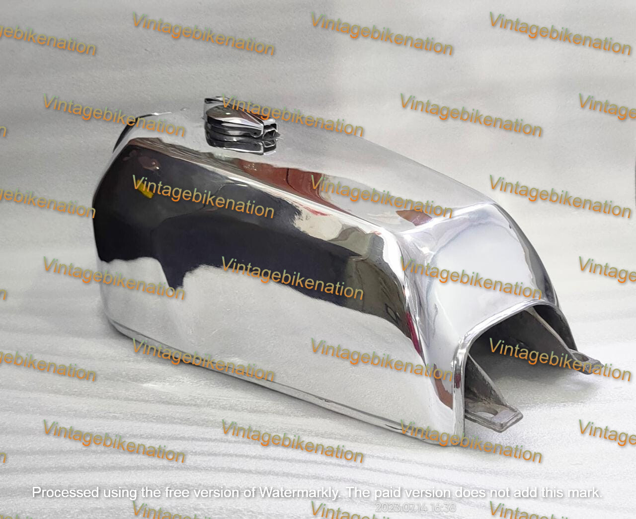 Fit For Yamaha RD250 RD400 White Painted Steel Fuel Petrol Tank 1976 ...