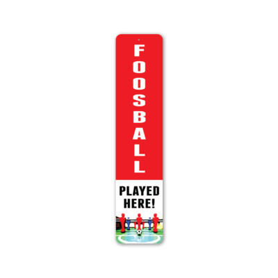 Foosball Played Here Metal Sign | eBay