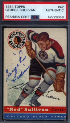 1954 Topps #42 George Sullivan Signed Autograph PSA/DNA PSA Authentic ...